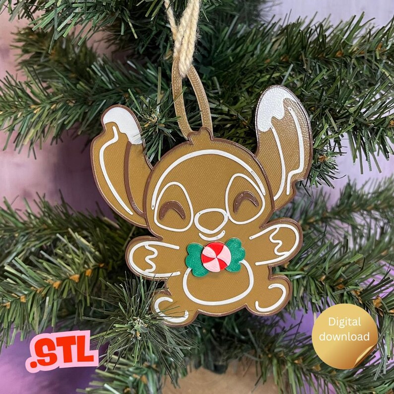 Disney Inspired Christmas Ornaments STL Pack | 3D Print Holiday ...
