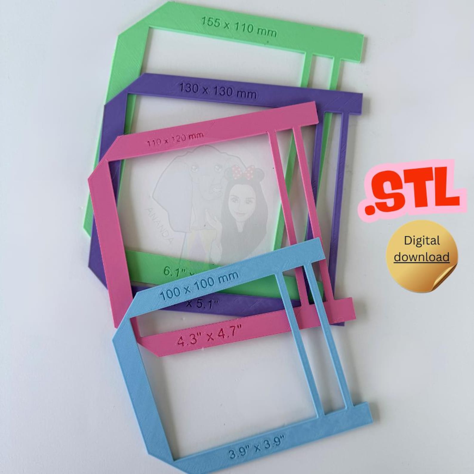 3D STL Bookbinding Templates Bundle | Notebook Cover Jig (digital ...