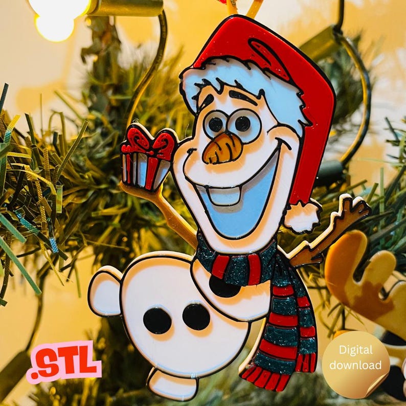 Disney Inspired Christmas Ornaments STL Pack | 3D Print Holiday ...