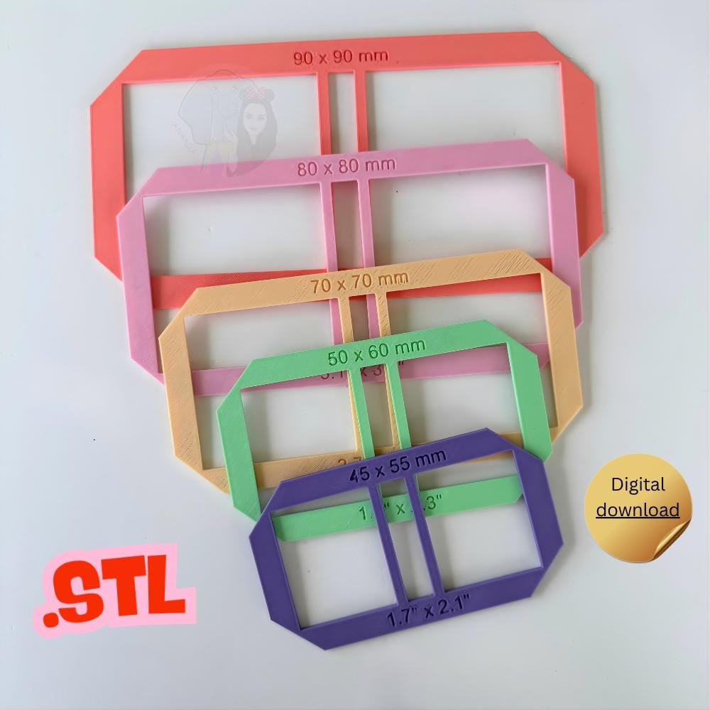 3D STL Bookbinding Templates Bundle | Notebook Cover Jig (digital ...