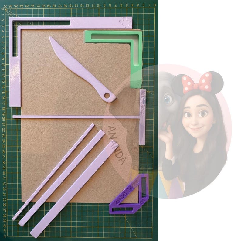 Bookbinding Ruler Templates: STL & DXF Files for 3D Printing - Etsy