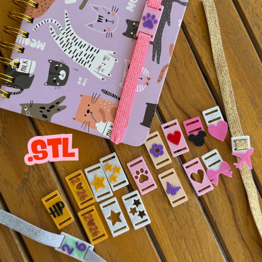 3D Printable Planner Charms STL Bundle: Agenda Dangles (digital ...