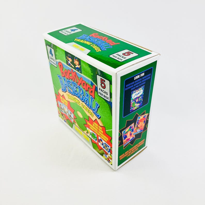 Backyard Baseball Trading Cards Sealed Mega Box. PC Game Cards Pablo ...
