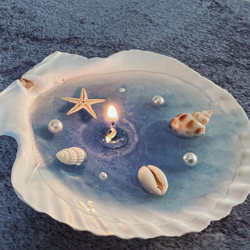 Seashell Candle - Etsy