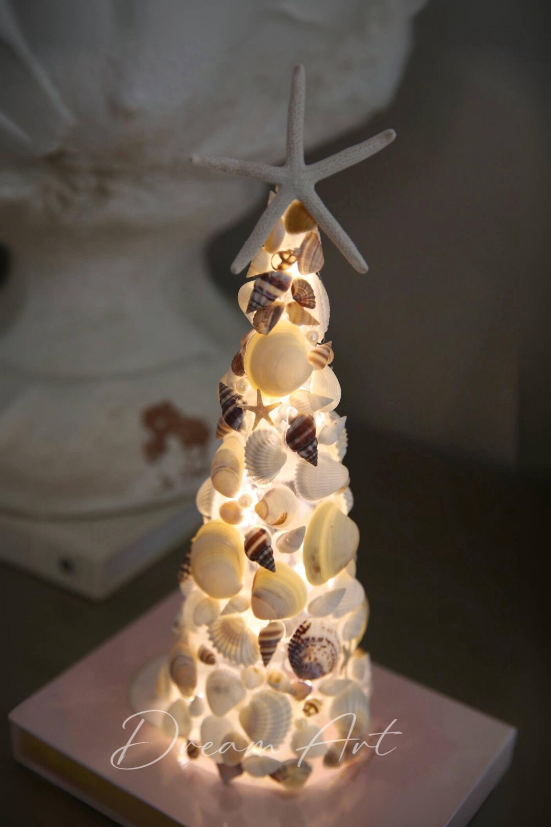DIY Kit Christmas Lamp Gift, Christmas Handcrafts, DIY Seashell Night ...