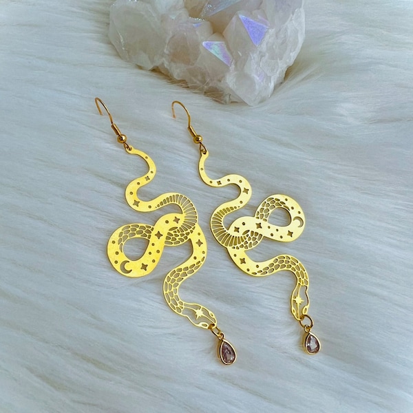 Snake Earrings - Etsy