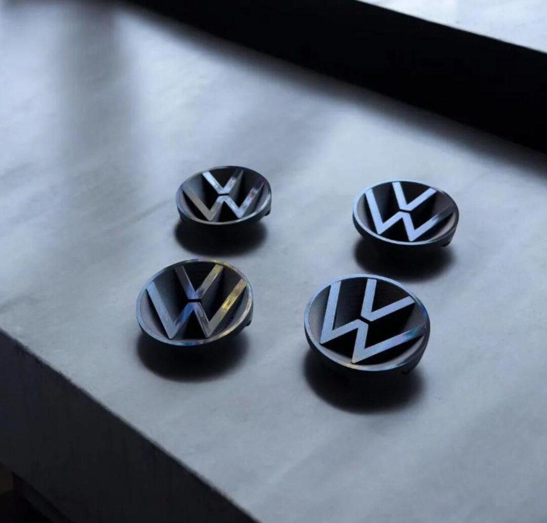 VW Sign for Golf 8 / VW Golf 7 4x Wheel Center 66 Mm Wheel Hub Cover ...