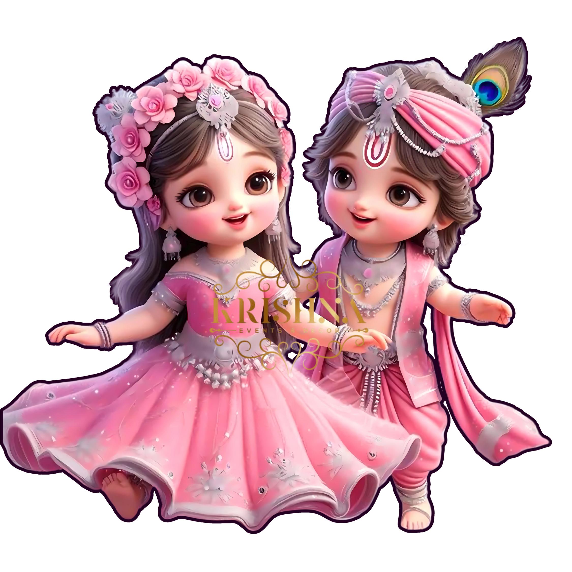 Buy Baby Krishna and Radha Clipart Krishna and Radha Table Centerpieces ...