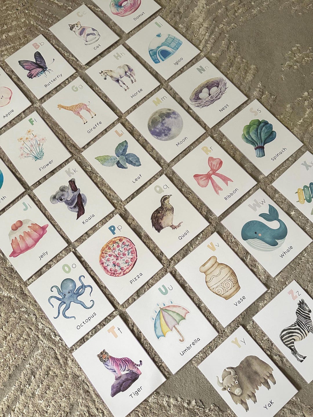 Alphabet Flashcard, Alphabet Sound Flashcard, Digital Print Flashcard ...