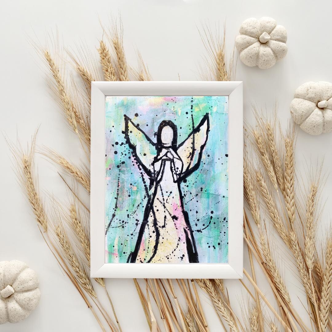5"x7" Fine Art Print - Angel No. 3 - on Deep Matte Paper - Etsy