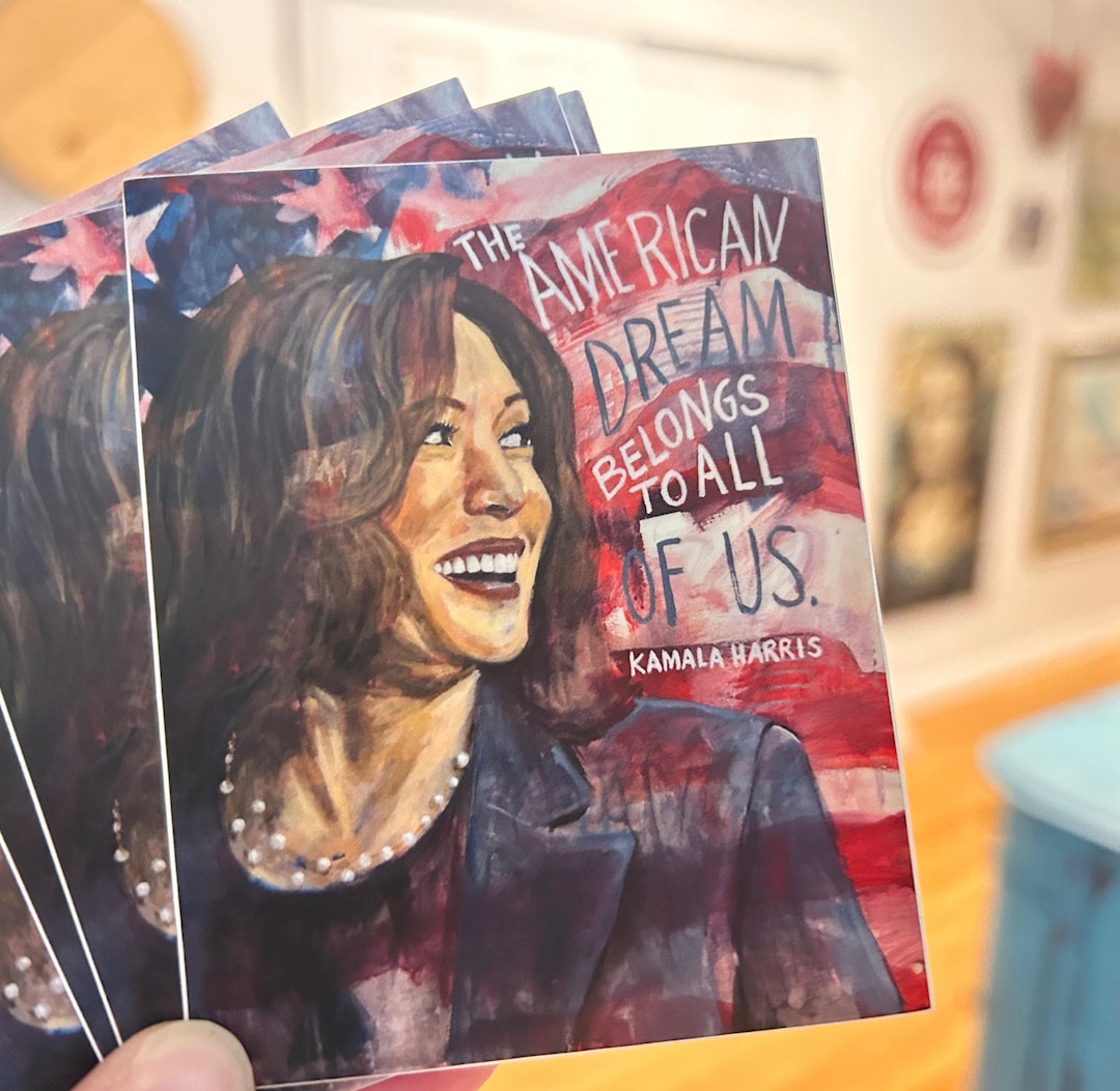 3.75" X 3" Kamala Harris Sticker - American Dream - Etsy