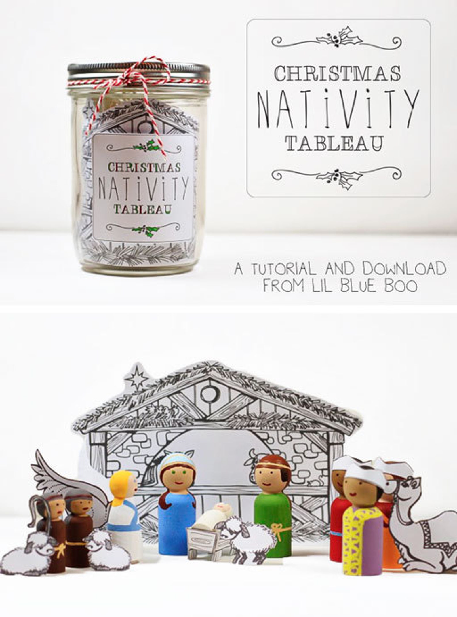 Christmas Nativity Peg Doll Sized Craft Printable PDF - Etsy UK