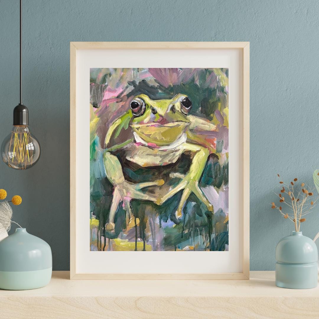 Fine Art Print - Frog - 8"x10" on Deep Matte Paper - Etsy