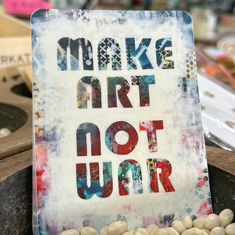 Make Art Not War - Etsy
