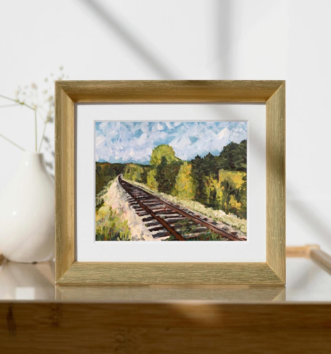 Fine Art Print - Railroad Tracks - 8"x10" on Deep Matte Paper - Etsy