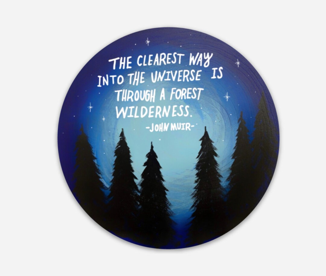 3.25 X 3.25 the Clearest Way John Muir Sticker - Etsy