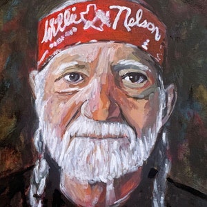 Fine Art Print - Willie Nelson - 8"x10" on Deep Matte Paper - Etsy