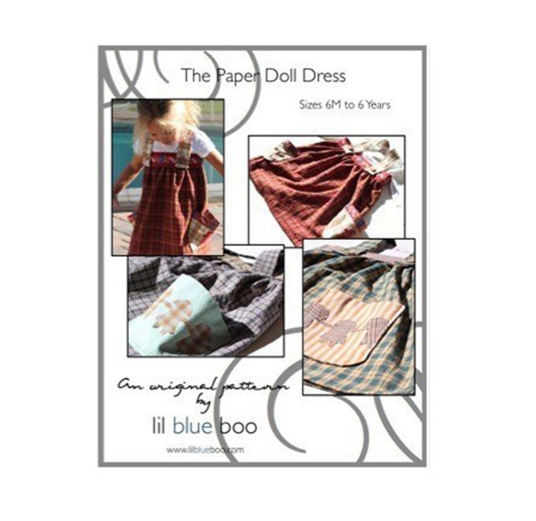 DIY PDF Pattern and Tutorial the Paper Doll Dress Sizes 6M to 6 Years ...