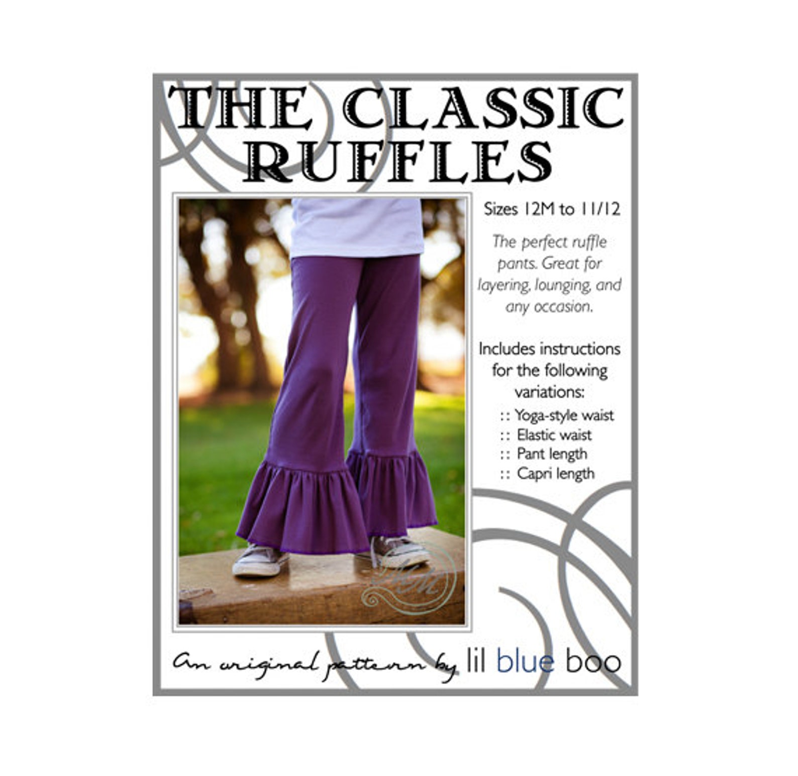DIY PDF Sewing Pattern and Tutorial the Classic Knit Ruffle - Etsy
