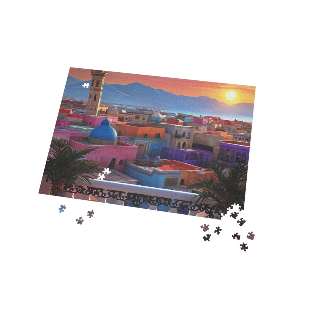 Moroccan Mosaic Photo Puzzle Stunning Family Fun - Etsy