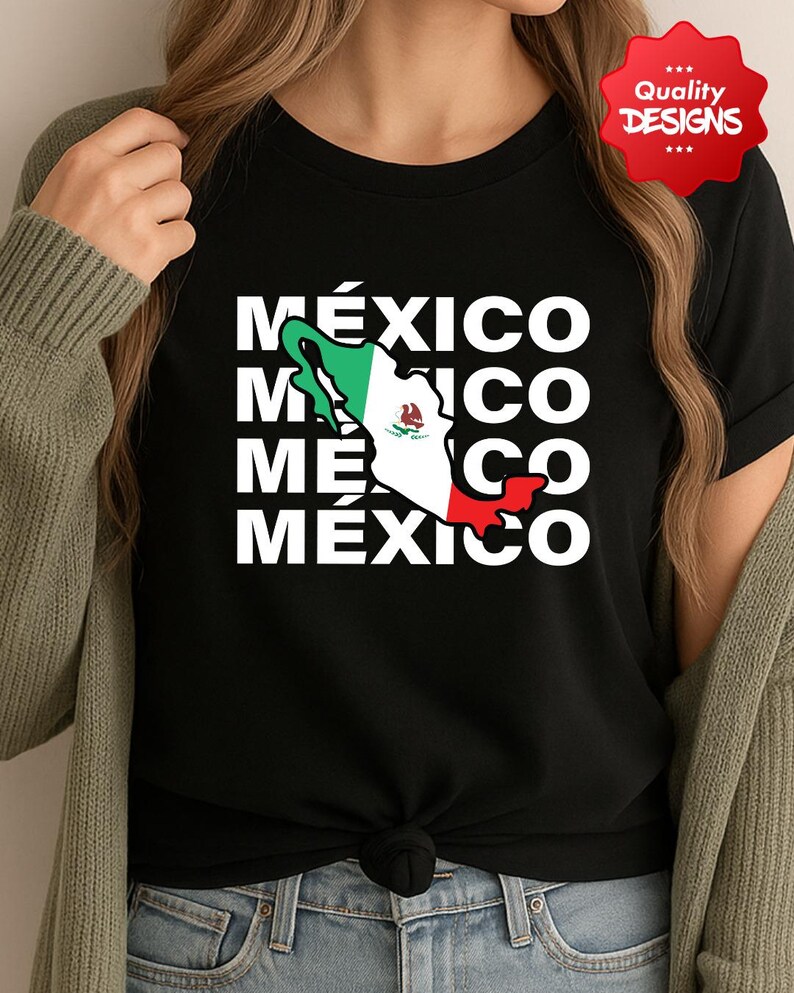 Mexico Map PNG Graphic, Mexican Root T-shirt Design, Digital Download ...