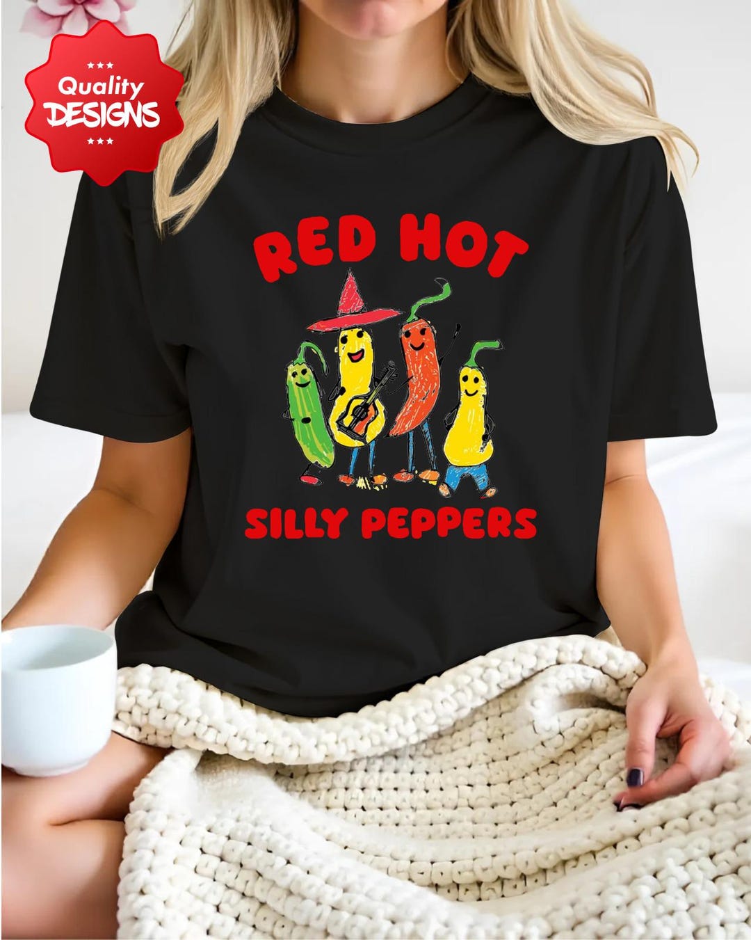 Red Hot Silly Peppers PNG, Funny Chili Pepper Band Parody Sublimation ...