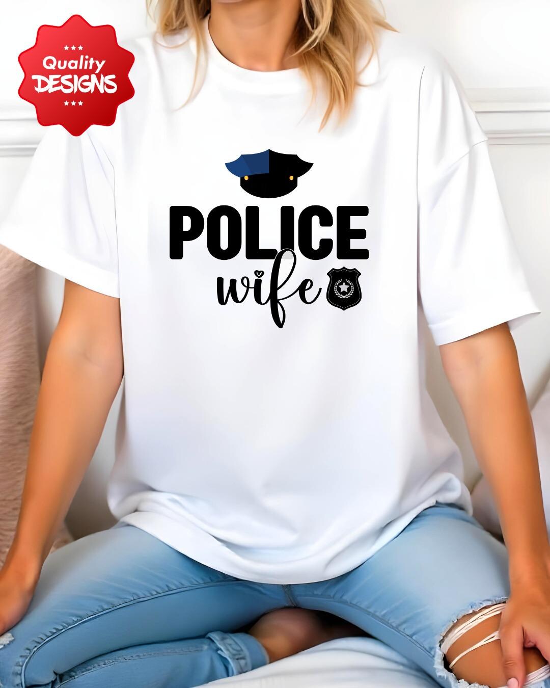Police Wife PNG, Proud Law Enforcement Spouse, Blue Line Wife T-shirt ...