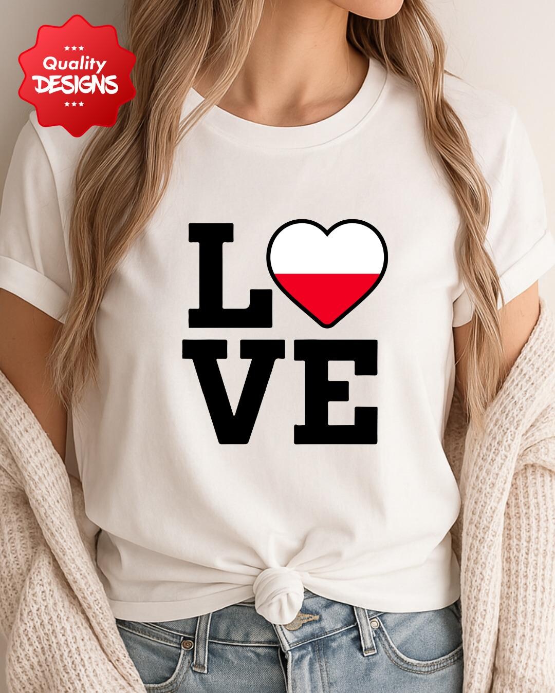 Poland LOVE PNG, Polish Flag Heart Graphic for T-shirts, I Love Poland ...