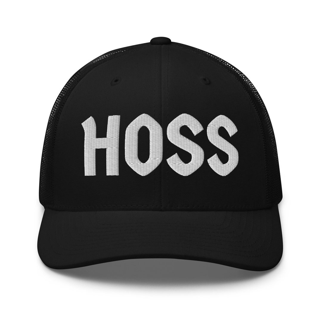 Hoss Trucker Hat, Meme-inspired Hat, Embroidered Logo, Mesh Back, Funny ...