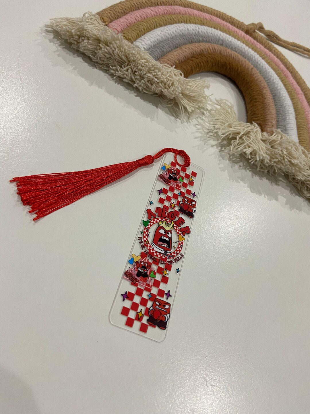 Inside Out Anger Bookmark - Etsy