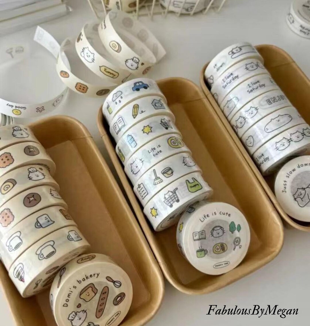 Toast Cute Tape - Cute Washi Tape - Pretty Scrapbook - Cute Diary ...