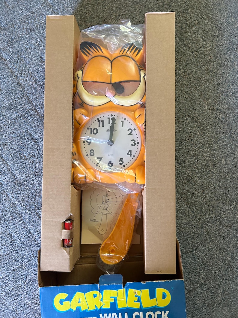 Rare Vintage Garfield Wall Clock - Etsy