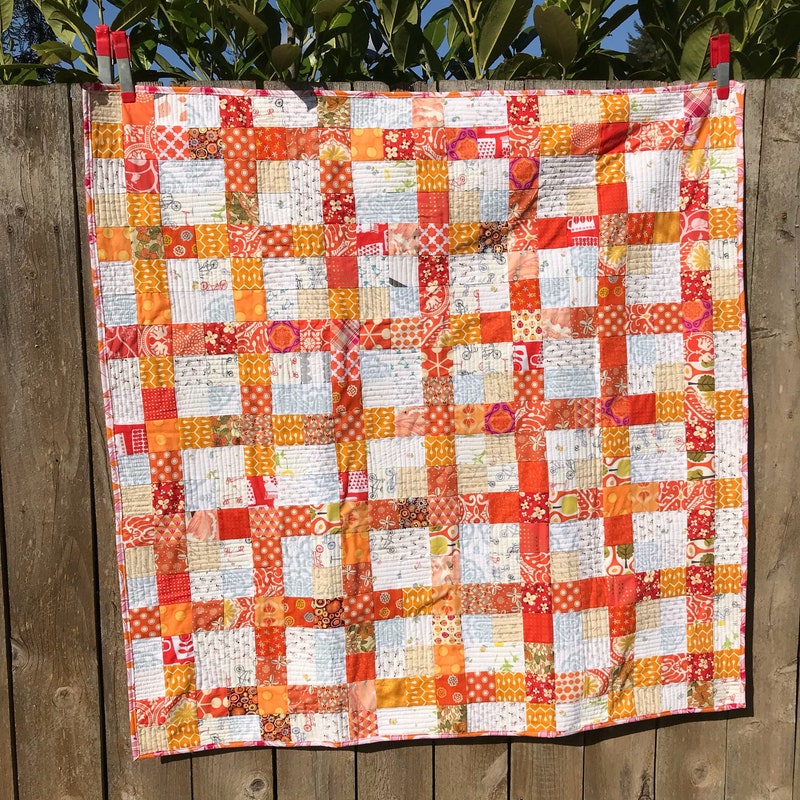 Orange Quilt - Etsy