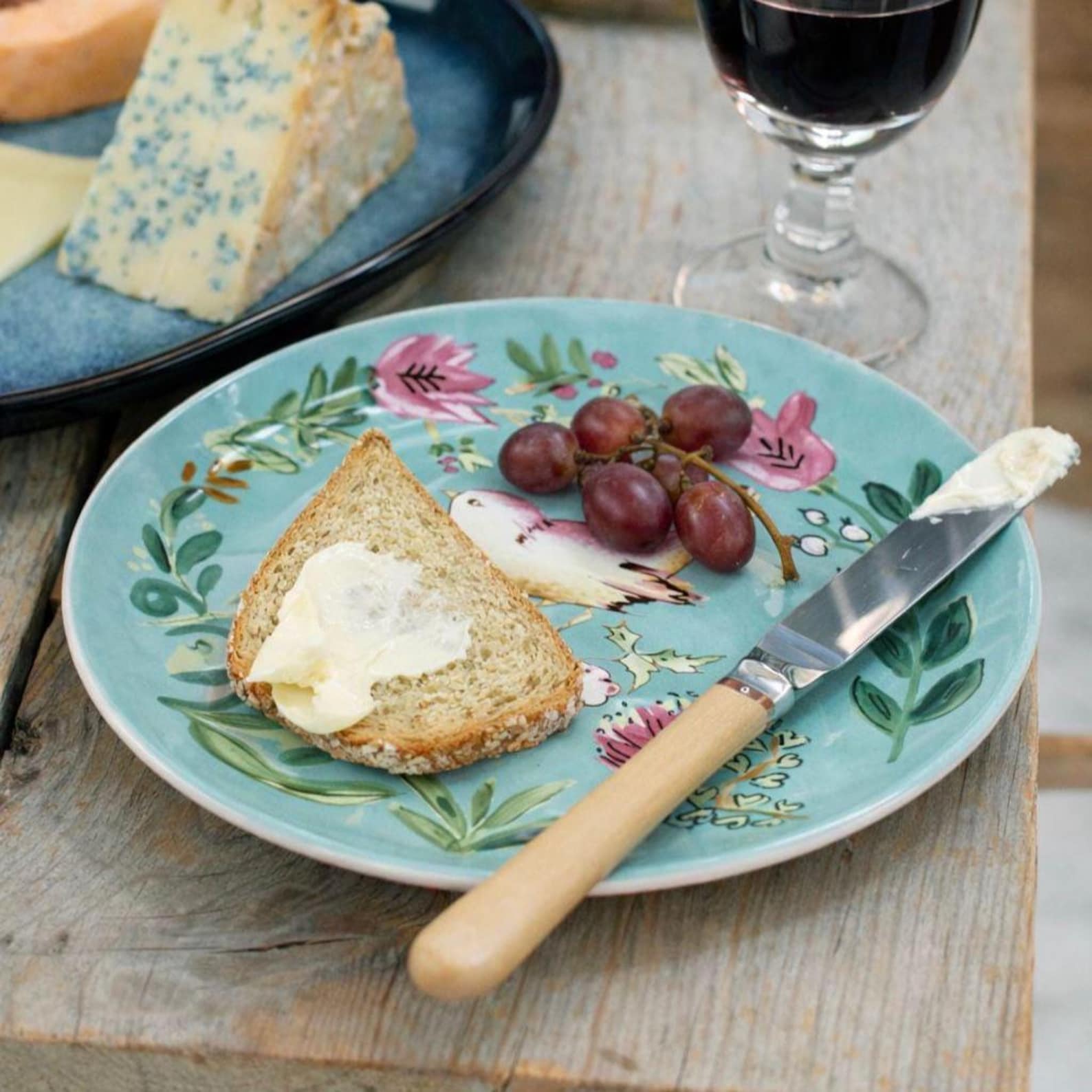 Salad Plates Set of 4 Handmade Ceramic - Stoneware Dish Set - Etsy