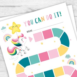 Unicorn Reward Chart, Printable Unicorn Behavior Chart, Kids Routine ...