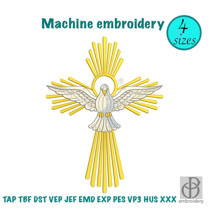 Baptism Embroidery Design - Etsy