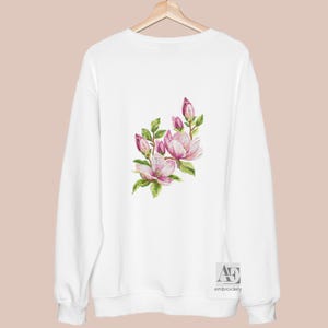 Magnolia Flower Machine Embroidery Design - Floral Embroidery Pattern - Spring Bloom Embroidery ...