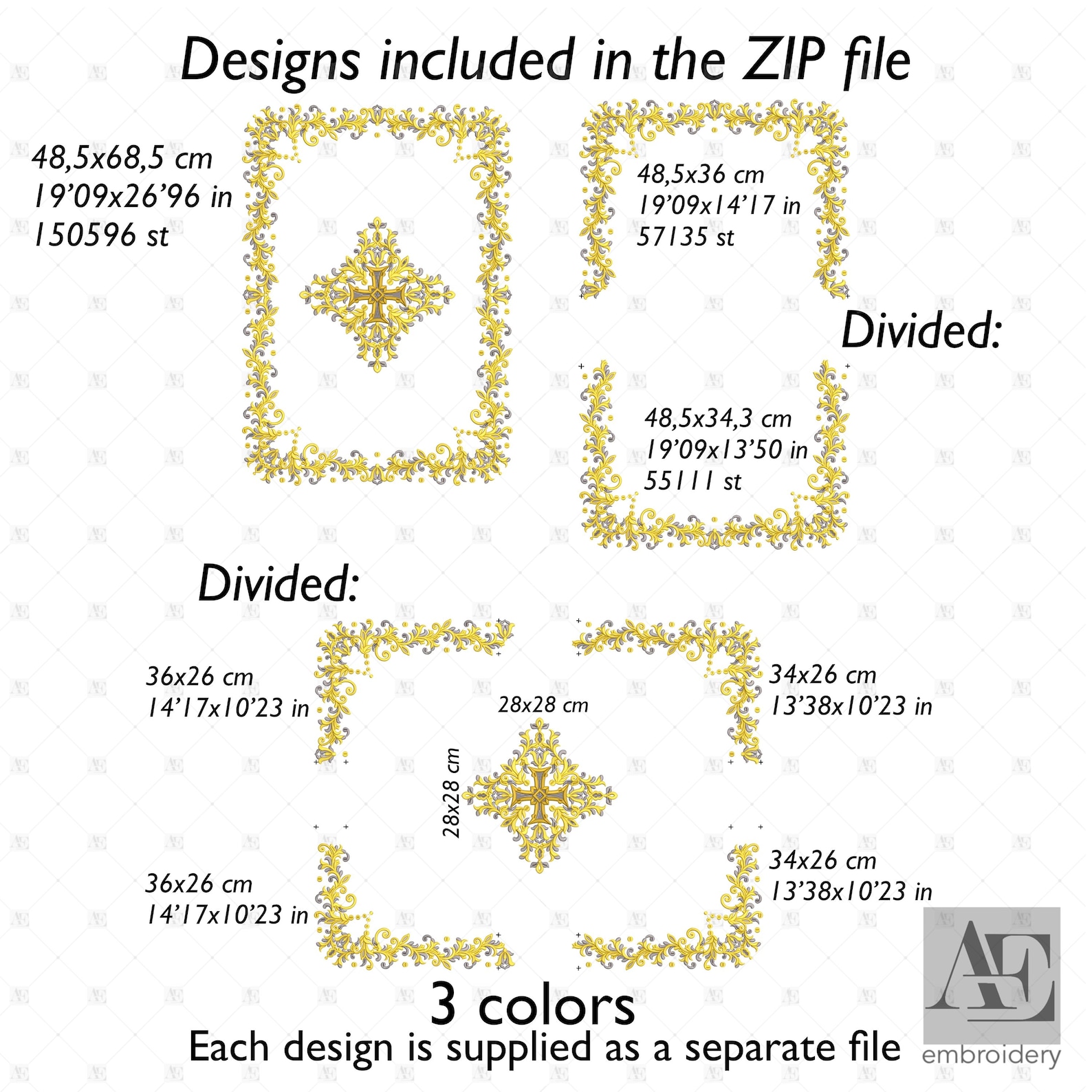 Orthodox Chalice Veil Embroidery Design Religious Machine Embroidery ...
