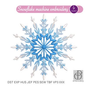 Snowflake Embroidery Design Perfect for Winter Decor, Machine ...