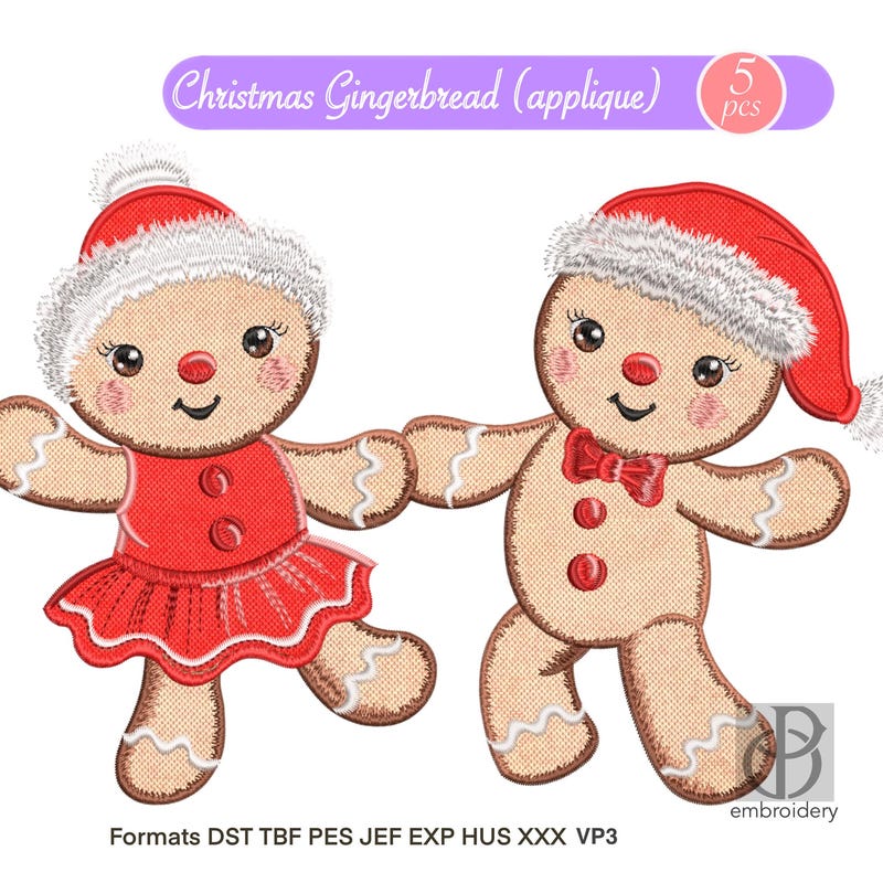 Gingerbread Applique - Etsy