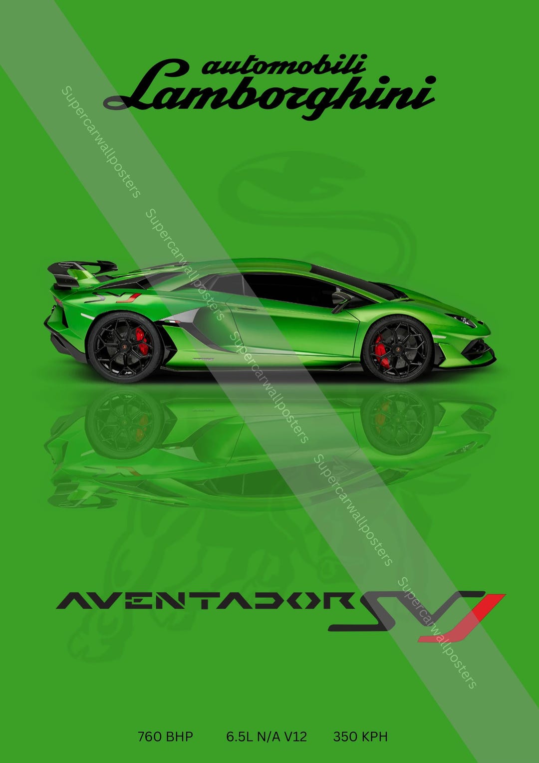 Lamborghini Aventador SVJ Poster - Etsy