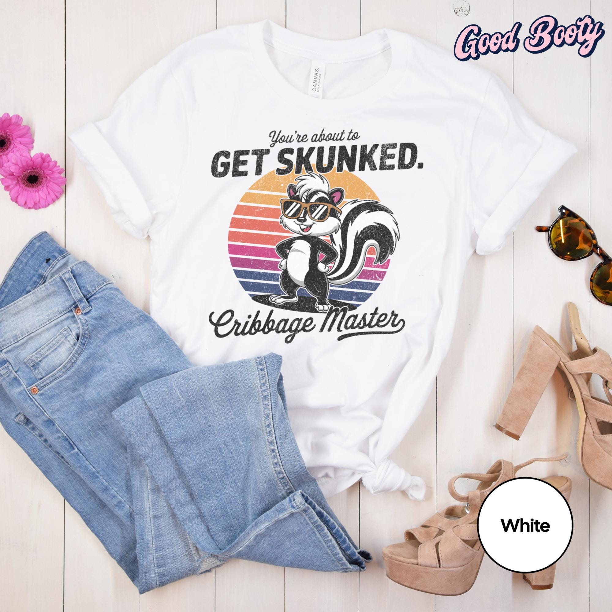 Funny Cribbage Shirt: "you're About to Get Skunked" Card Game Tee - Etsy
