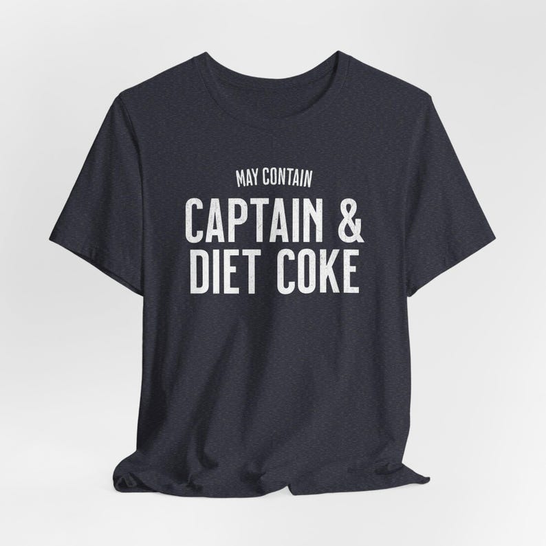 Funny May Contain Captain and Diet Coke T-shirt: Party Drinking Tee - Etsy