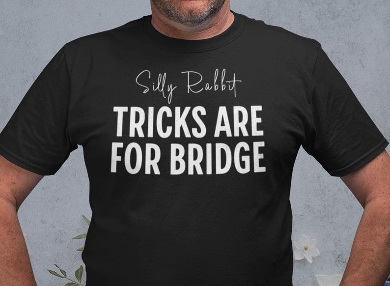 Bridge Card Game Tee: Funny Gift for Bridge Players - Etsy