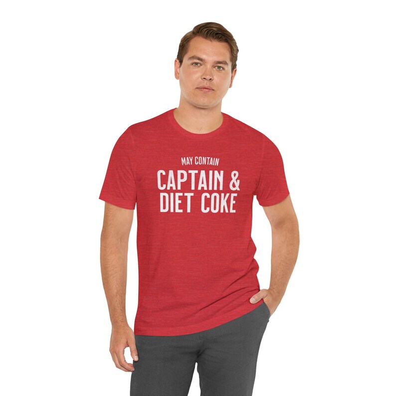 Funny May Contain Captain and Diet Coke T-shirt: Party Drinking Tee - Etsy