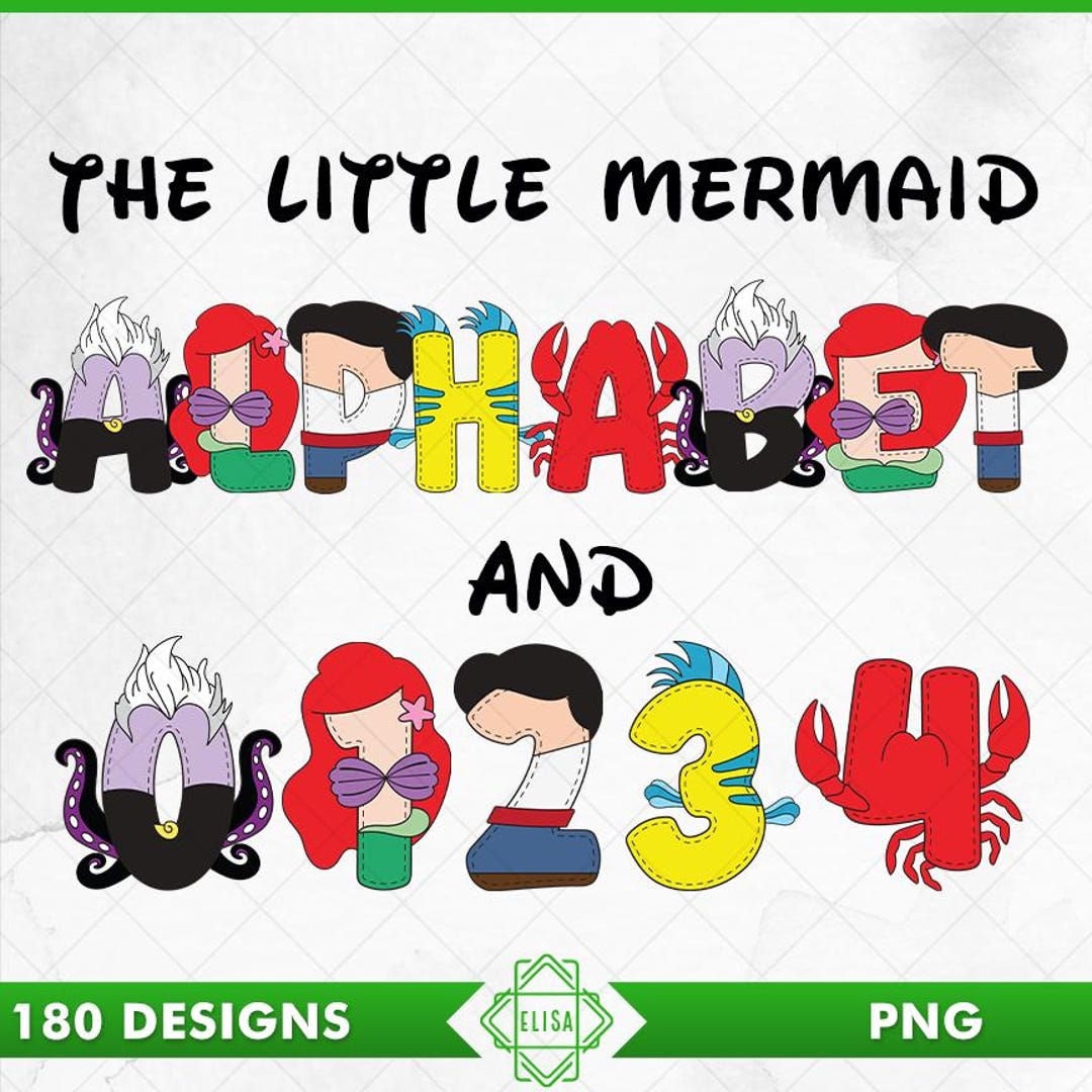 Mermaid PNG, Mermaid Alphabet, Mermaid Doodle Letters, Mermaid Font PNG ...