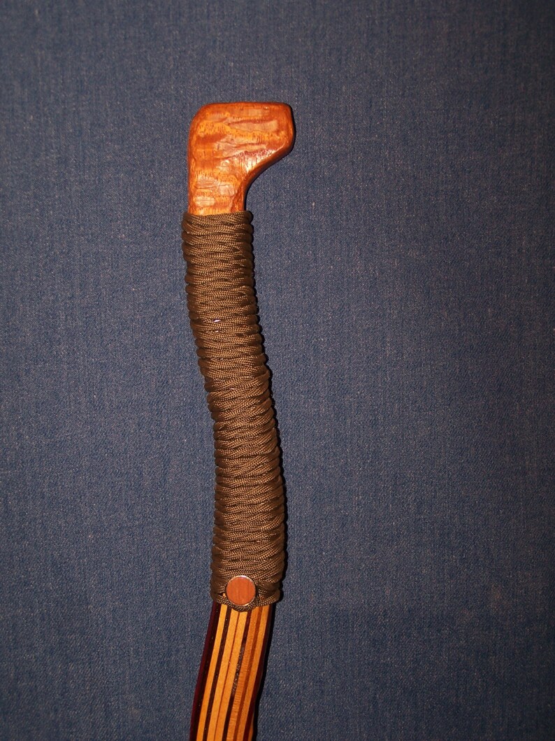 Curvy Serpentine Walking Stick of Exotic Woods | Etsy