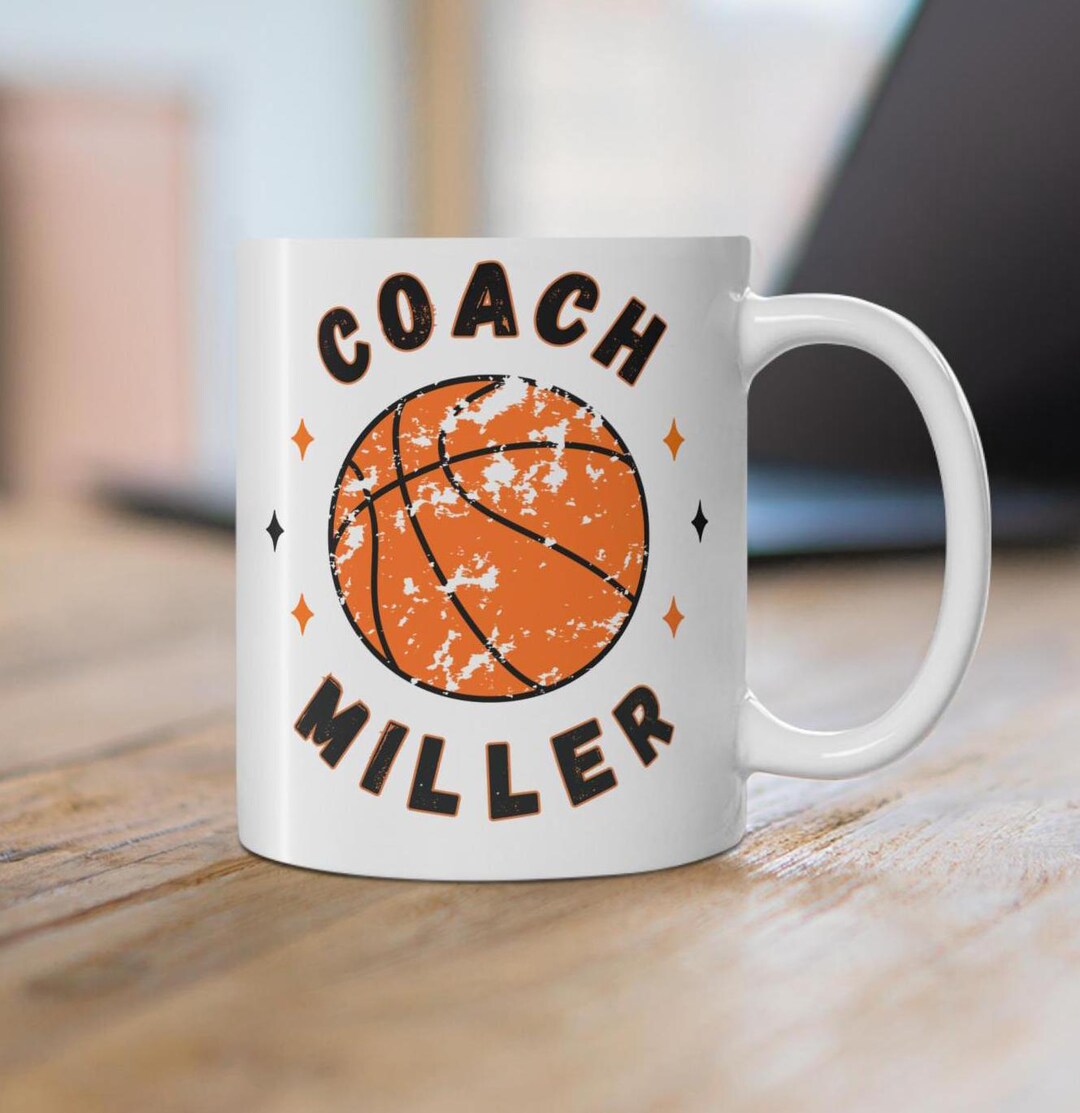 Personalized Basketball Coach Mug, Custom Gift for Coaches, Unique ...