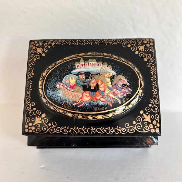 Russian Lacquer Box - Etsy