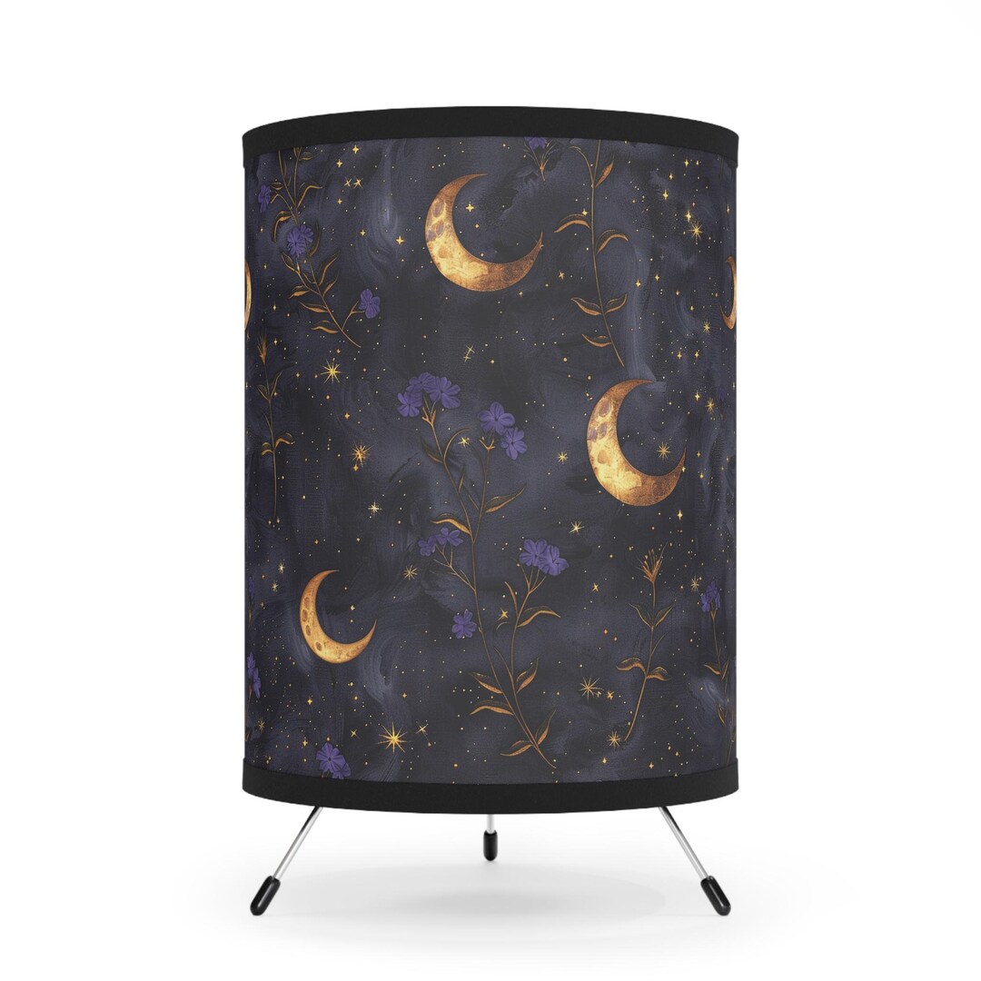 Moon Stars Table Lamp: Night Sky Landscape Accent Lighting - Etsy